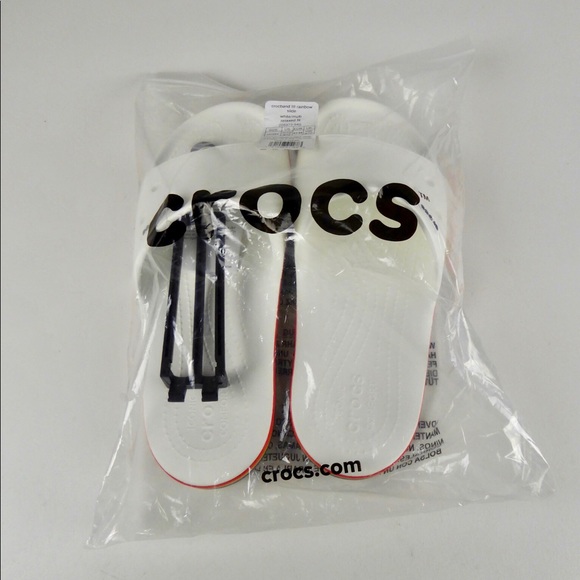 CROCS | Shoes | Crocs Crocband 2 Rainbow Slides Sandals Nwt Relax ...